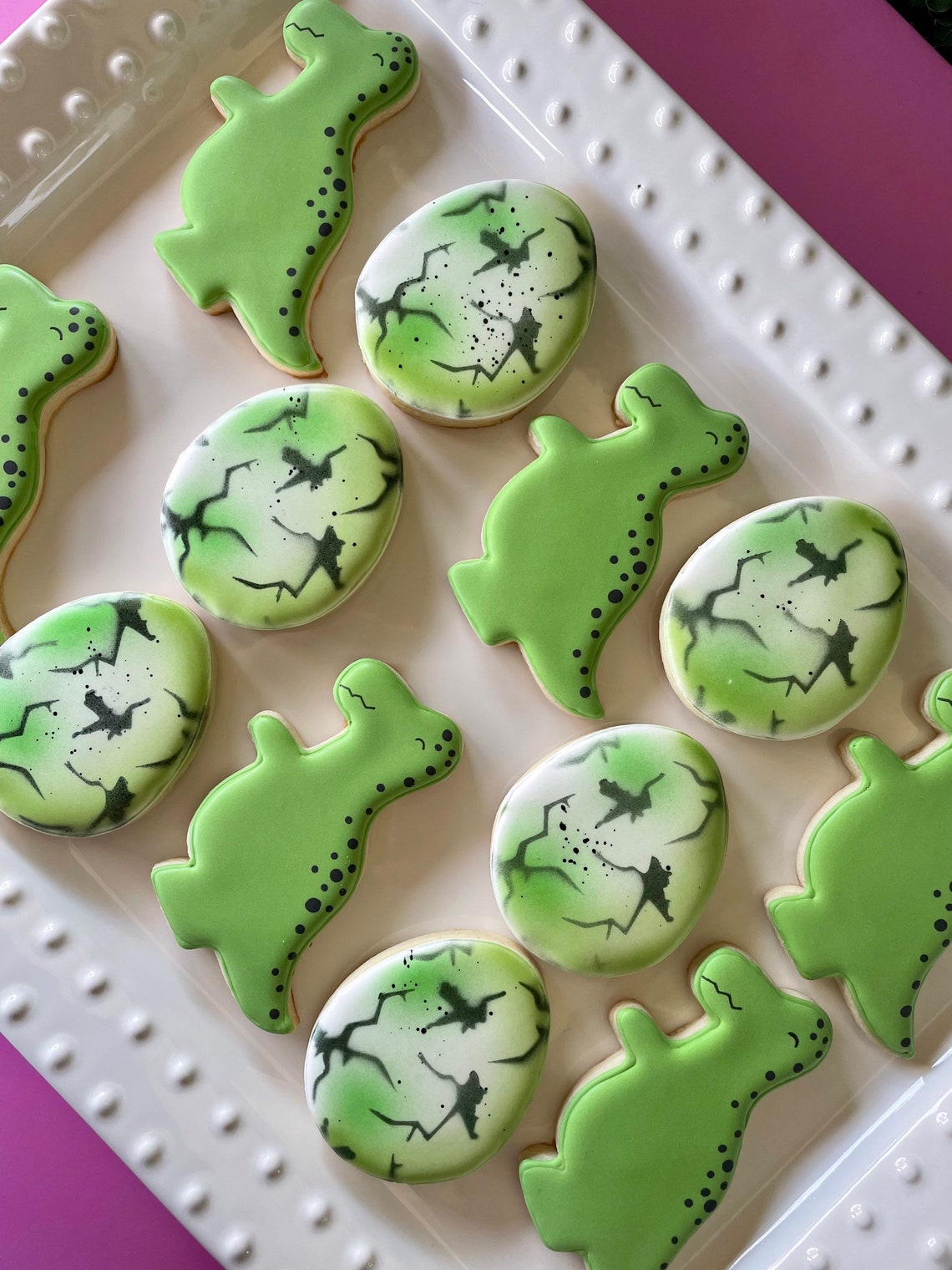 12 T Rex Sugar Cookies/ Dino Eggs Cookies - Etsy