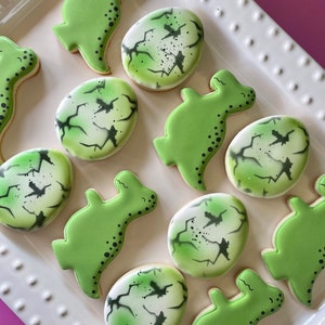 12 T Rex Sugar Cookies/ Dino Eggs Cookies - Etsy