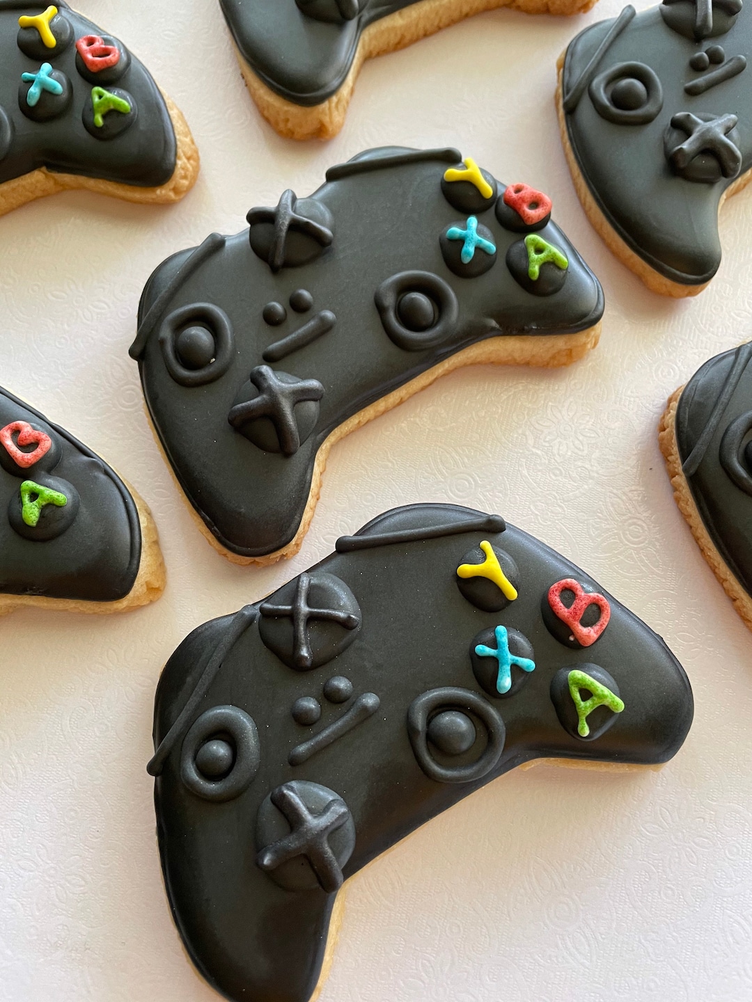 12 Video Game Sugar Cookies, Video Game Favors, Video Game Control - Etsy
