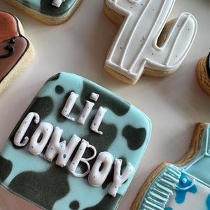 12 Cow Girl Cookies, First Birthday Cookies, Little Cow, Birthday ...