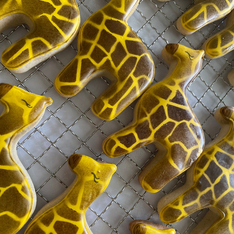 Giraffe Cookie - Etsy