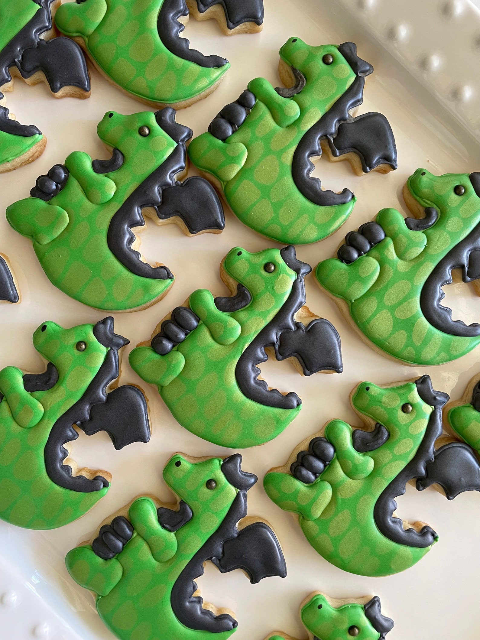 12 Dragon Sugar Cookies Dragones Dragon Party - Etsy