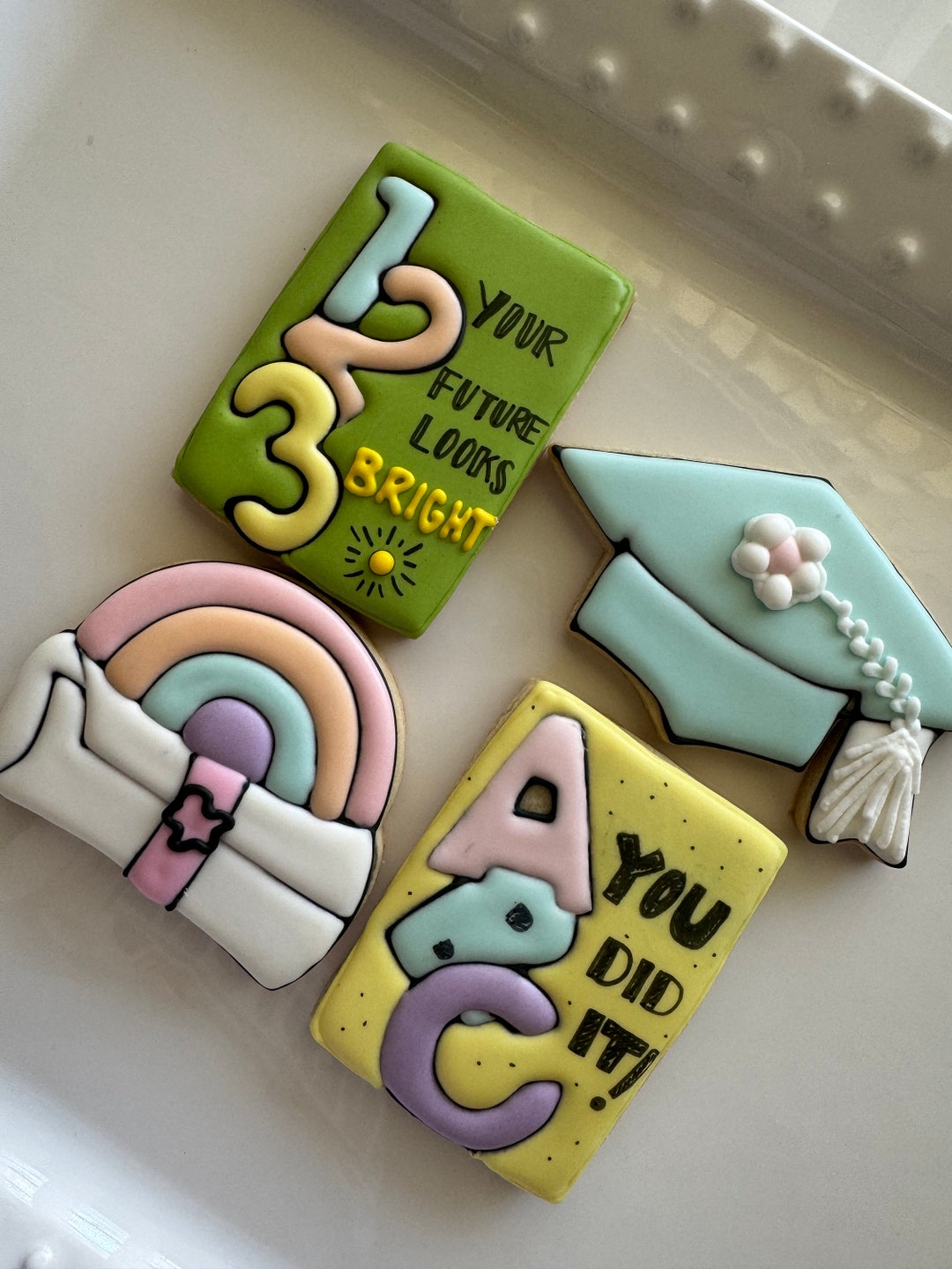 Graduation Cookies, Kindergarten Cookies, Graduation Gifts, Kids Grad ...