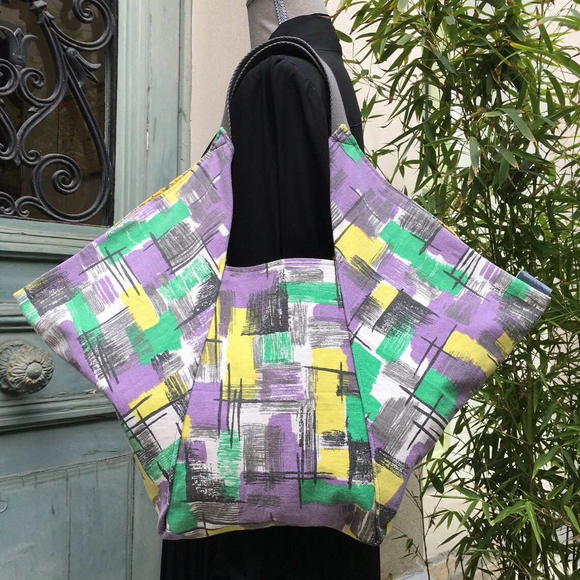 Lined Origami Bag for Women Japanese Style Folding Shape - Etsy