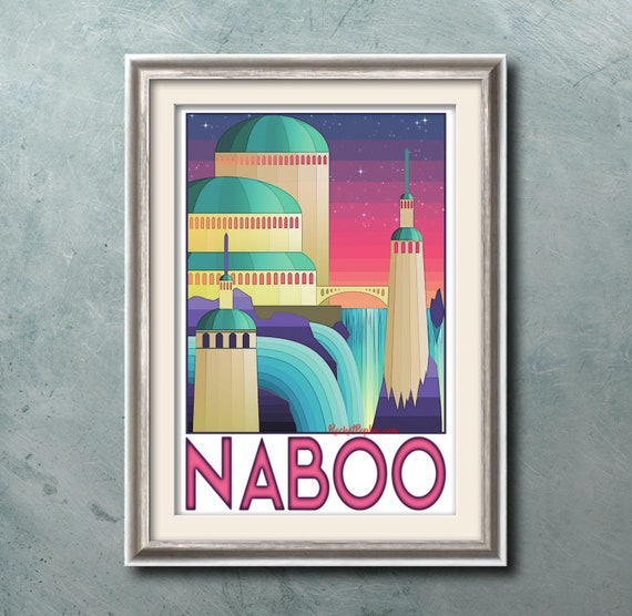 NABOO Travel Poster Star Wars 13x19 | Etsy