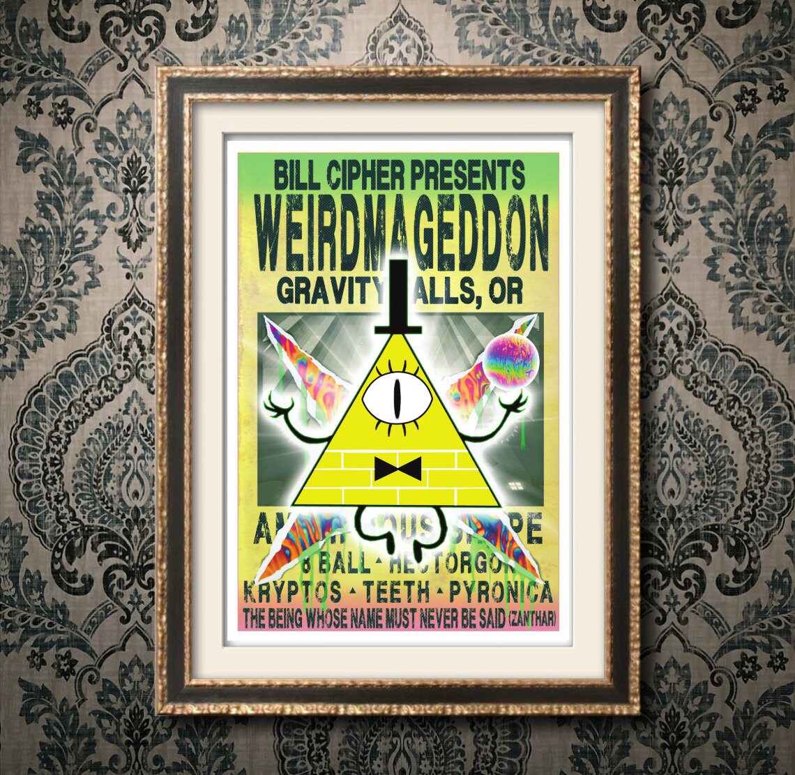 WEIRDMAGEDDON Festival / Gig Poster Gravity Falls - Etsy