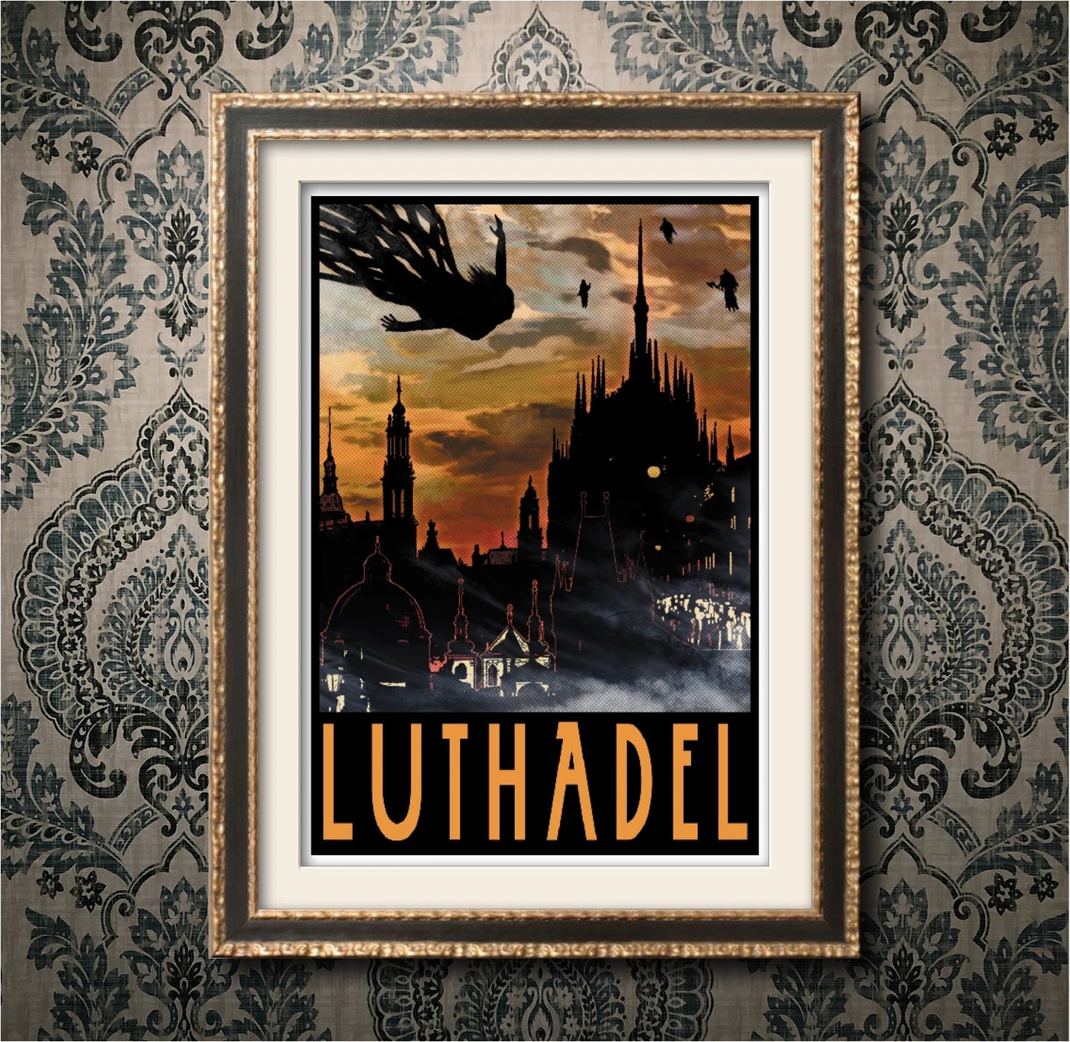 LUTHADEL Travel Poster Brandon Sanderson's Mistborn / - Etsy