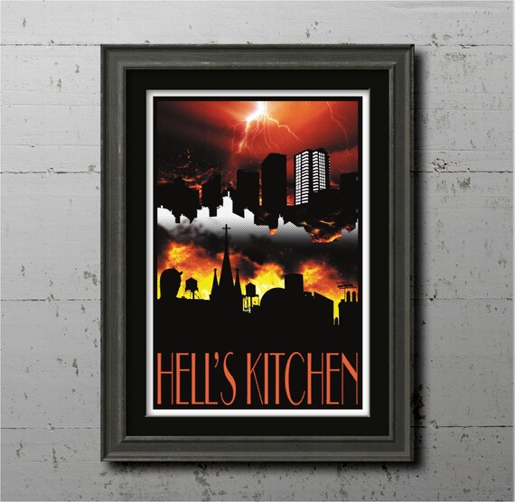 HELL'S KITCHEN Travel Poster Daredevil | Etsy