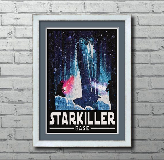 STARKILLER BASE Travel Poster Star Wars | Etsy