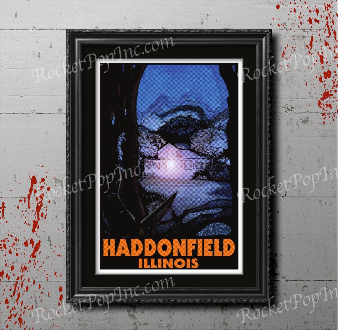 HADDONFIELD Illinois - Travel Poster - HALLOWEEN - 13"x19" (direct From ...