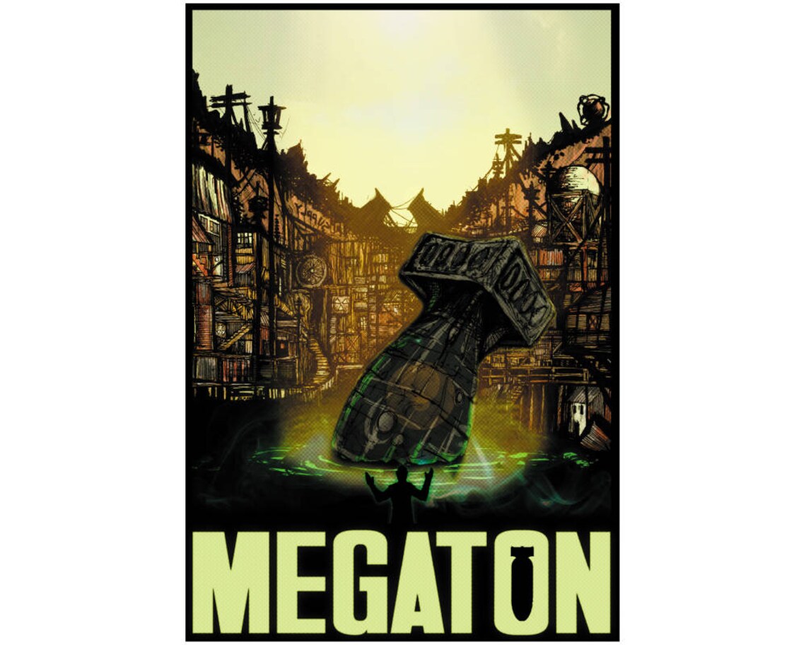 MEGATON Travel Poster Fallout 3 13x19 - Etsy