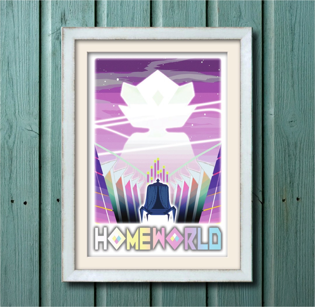 HOMEWORLD Travel Poster Steven Universe 13x19 direct From the Artist - Etsy
