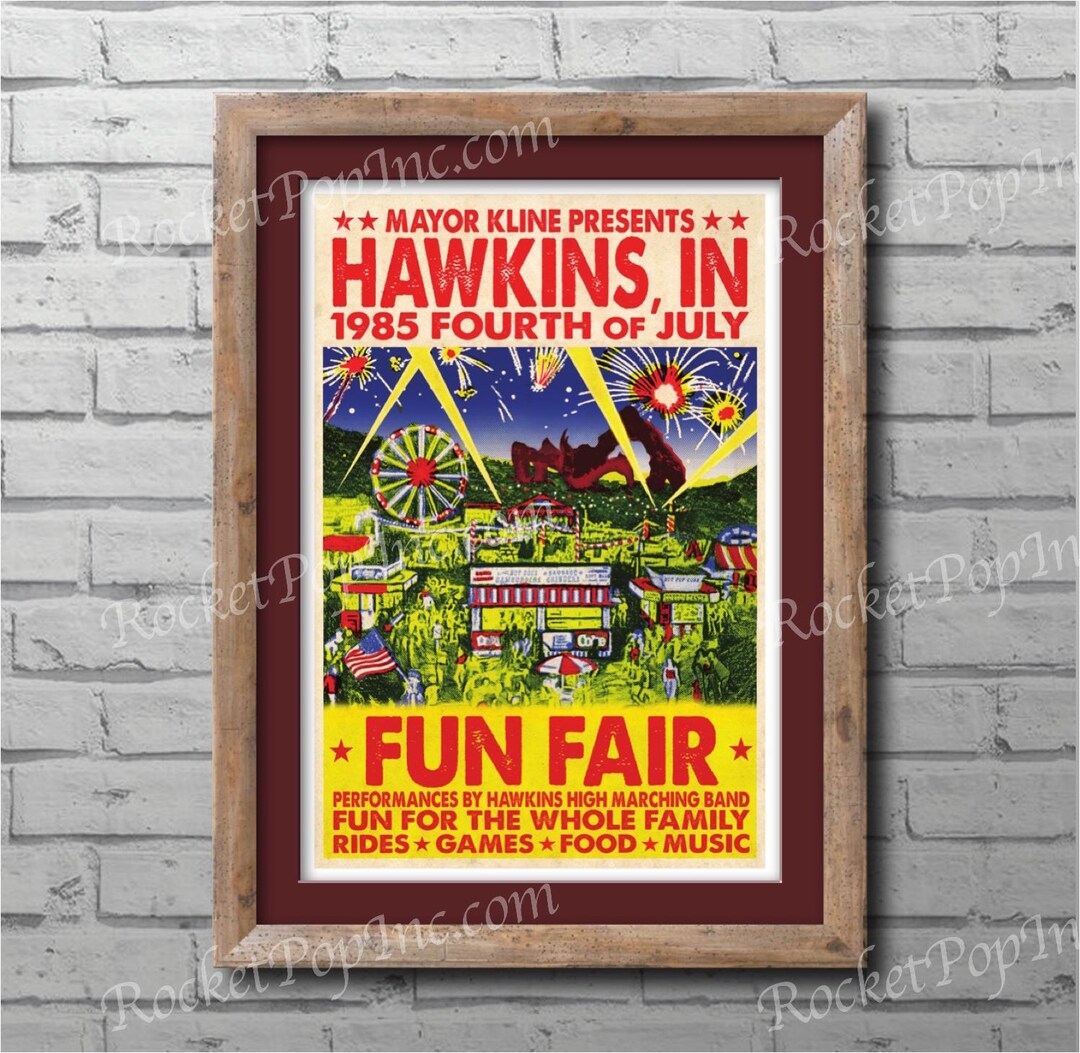 HAWKINS FUN FAIR 1985 - Festival / Gig Poster - Stranger Things - 13 ...