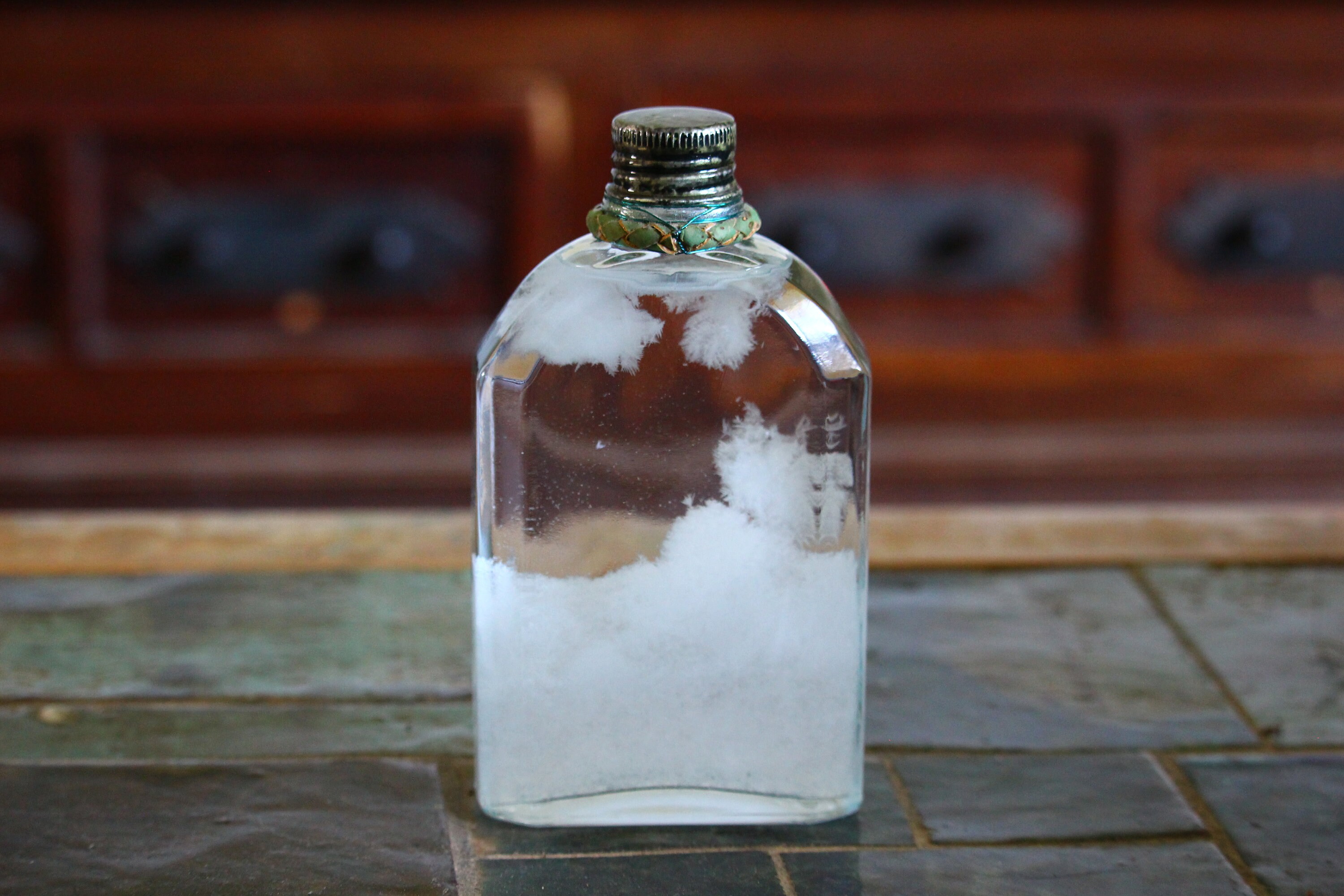 Storm Glass Green Cord Weather Predictor Glass Barometer Rustic Home ...