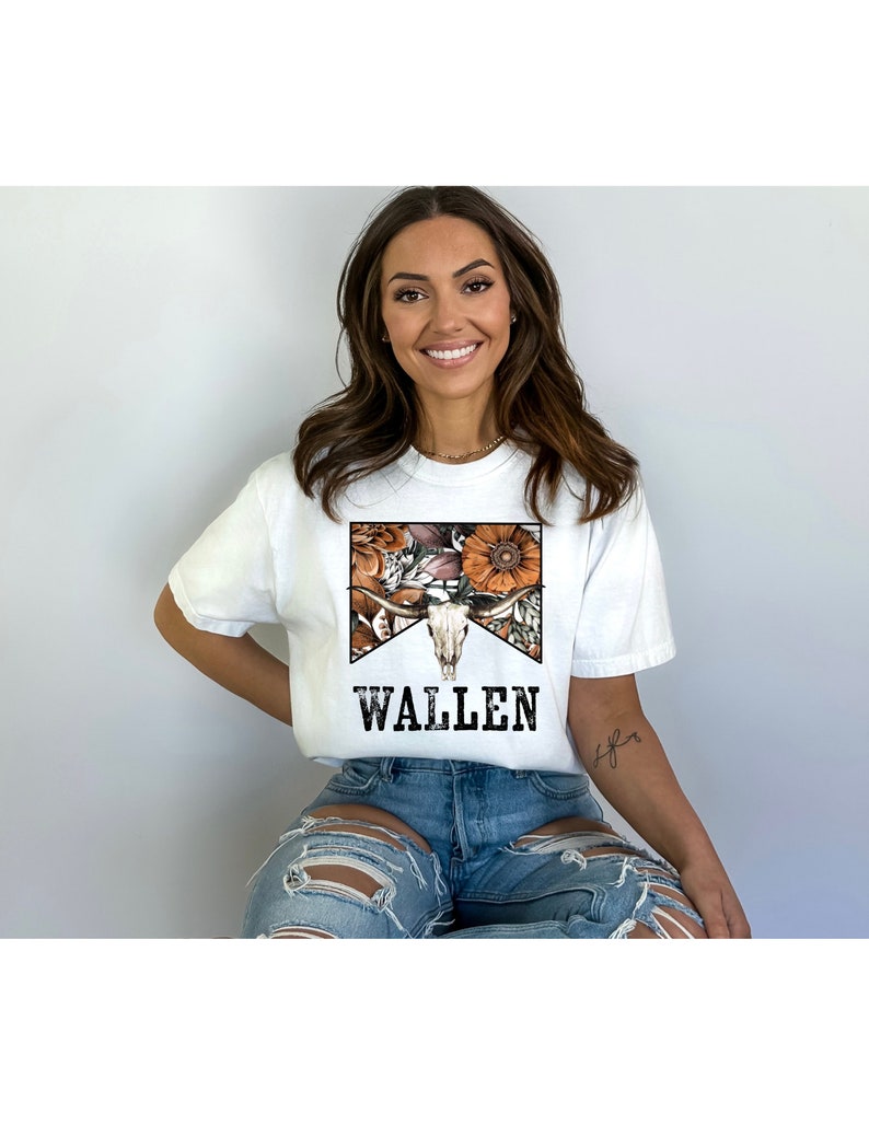 Vintage Wallen Bull Skull PNG | Wallen Png | Country Music Png ...
