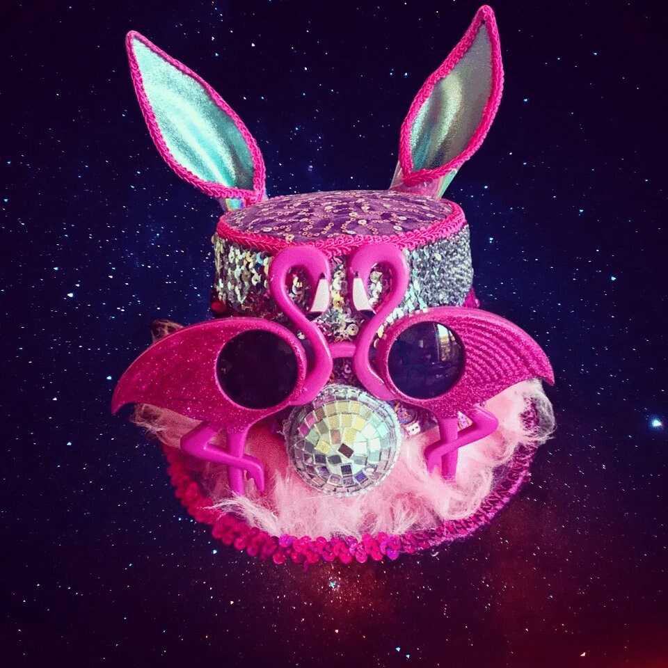 Rabbits Eat Lettuce Festival Top Hat, Burning Man, Disco Hat, Rave Wear ...