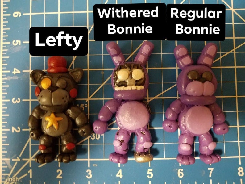 Five Nights at Freddys Custom Made Models Clay Models FNAF Security ...