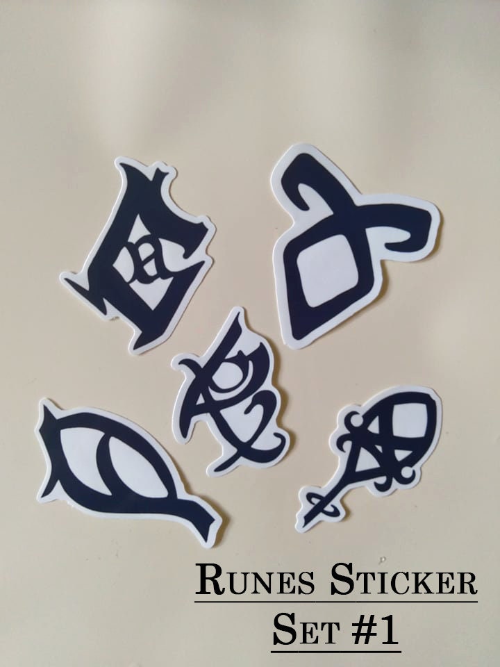 Shadowhunter Runes Sticker Sets Mortal Instruments Magnus - Etsy
