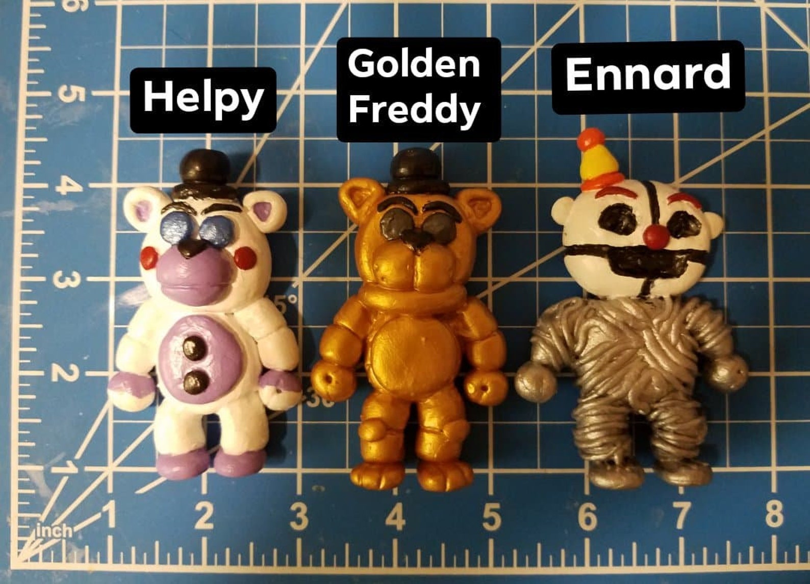 Five Nights at Freddys Custom Made Models Clay Models FNAF Security ...