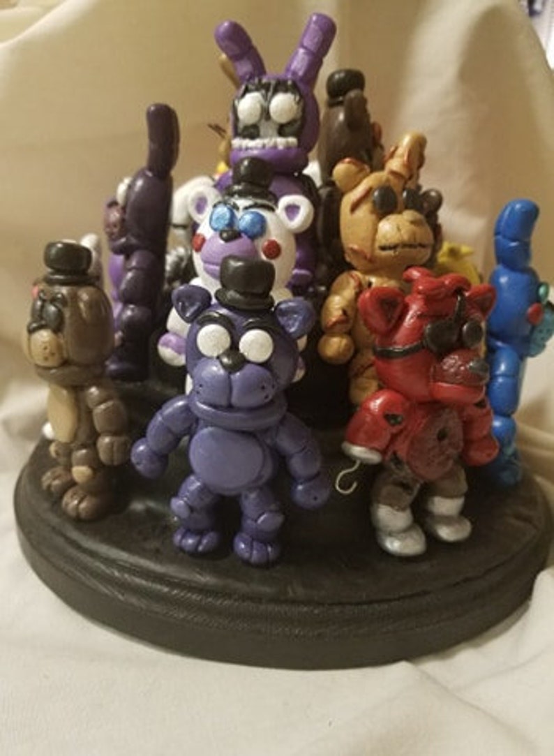 Five Nights at Freddys Custom Made Models Clay Models FNAF Security ...