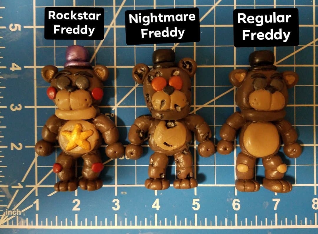 Five Nights at Freddys Custom Made Models Clay Models FNAF Security ...