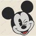 Classic Mickey Mouse Face Filled 06 Embroidery Design - Instant ...