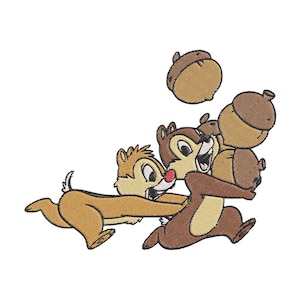 Chip and Dale Fill 08 Embroidery Design - Instant Download - Etsy