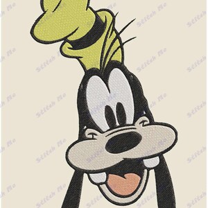 Goofy Face Filled 01 Embroidery Design - Instant Download - Etsy