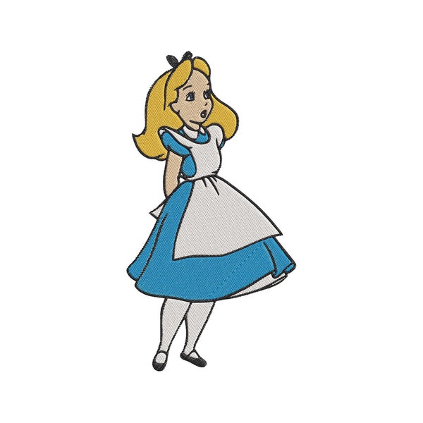 Alice Wonderland Embroidery Design - Etsy