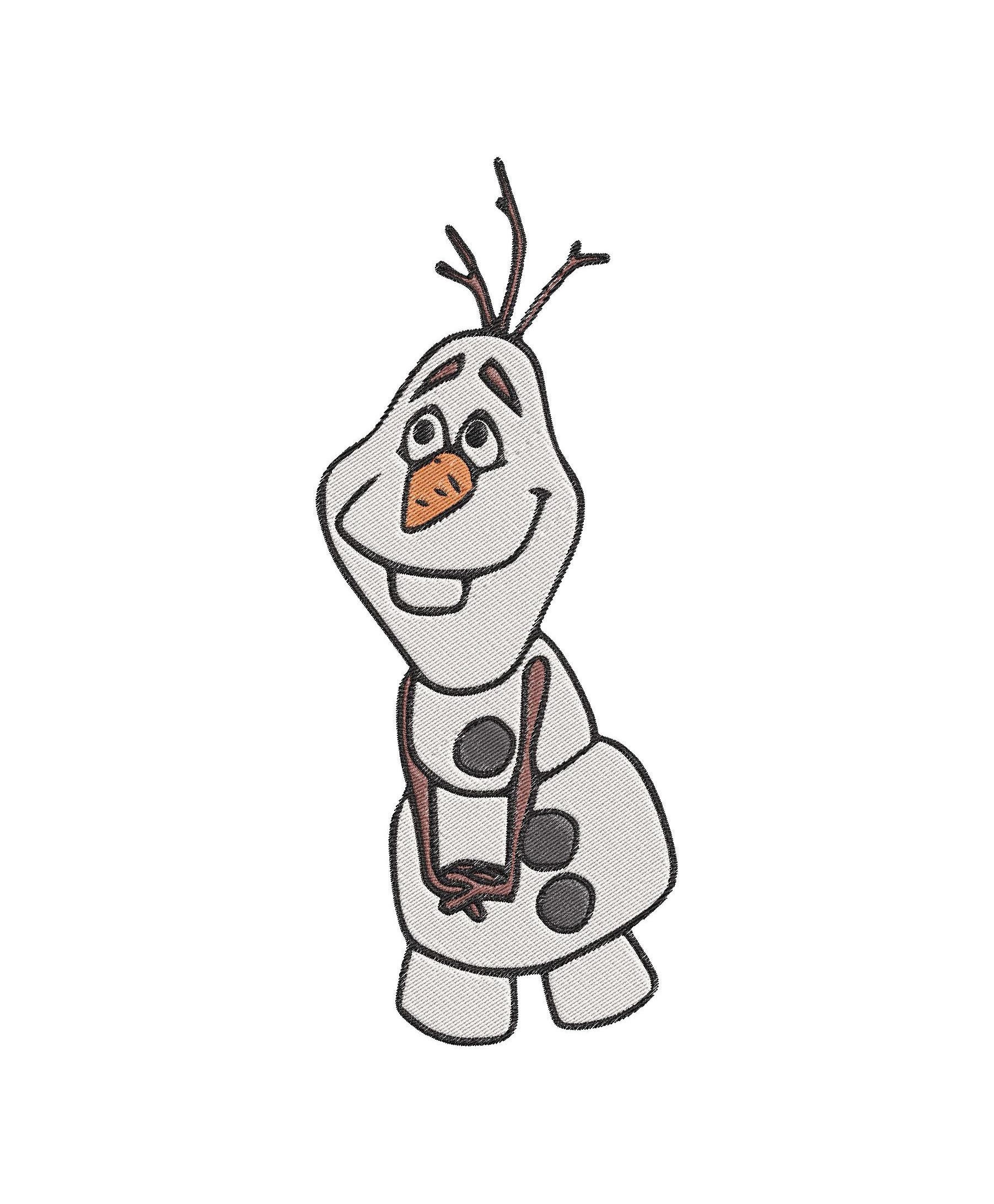 Olaf Frozen Fill Embroidery Design Instant Download - Etsy