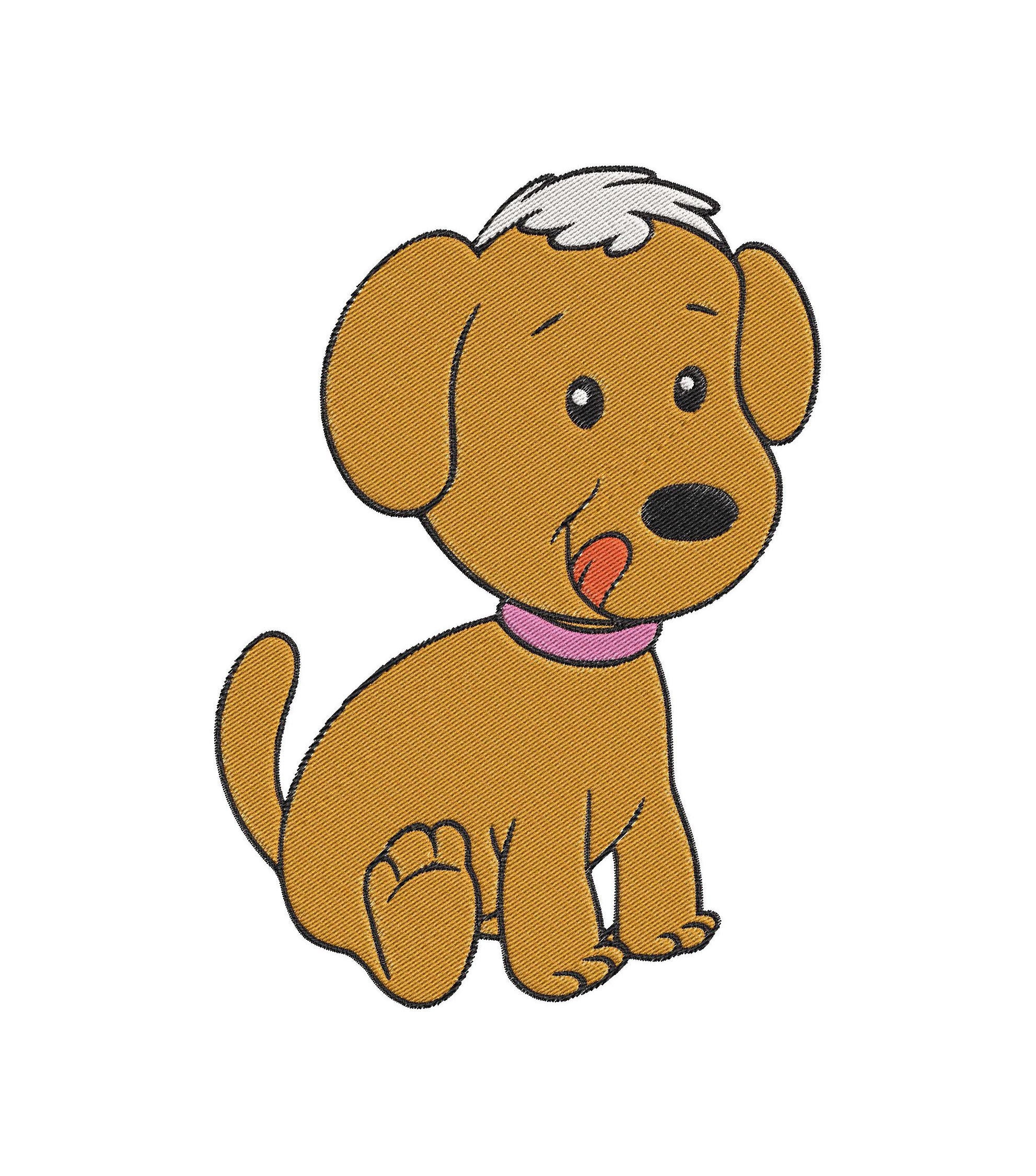 Dog Fill Embroidery Design Instant Download - Etsy