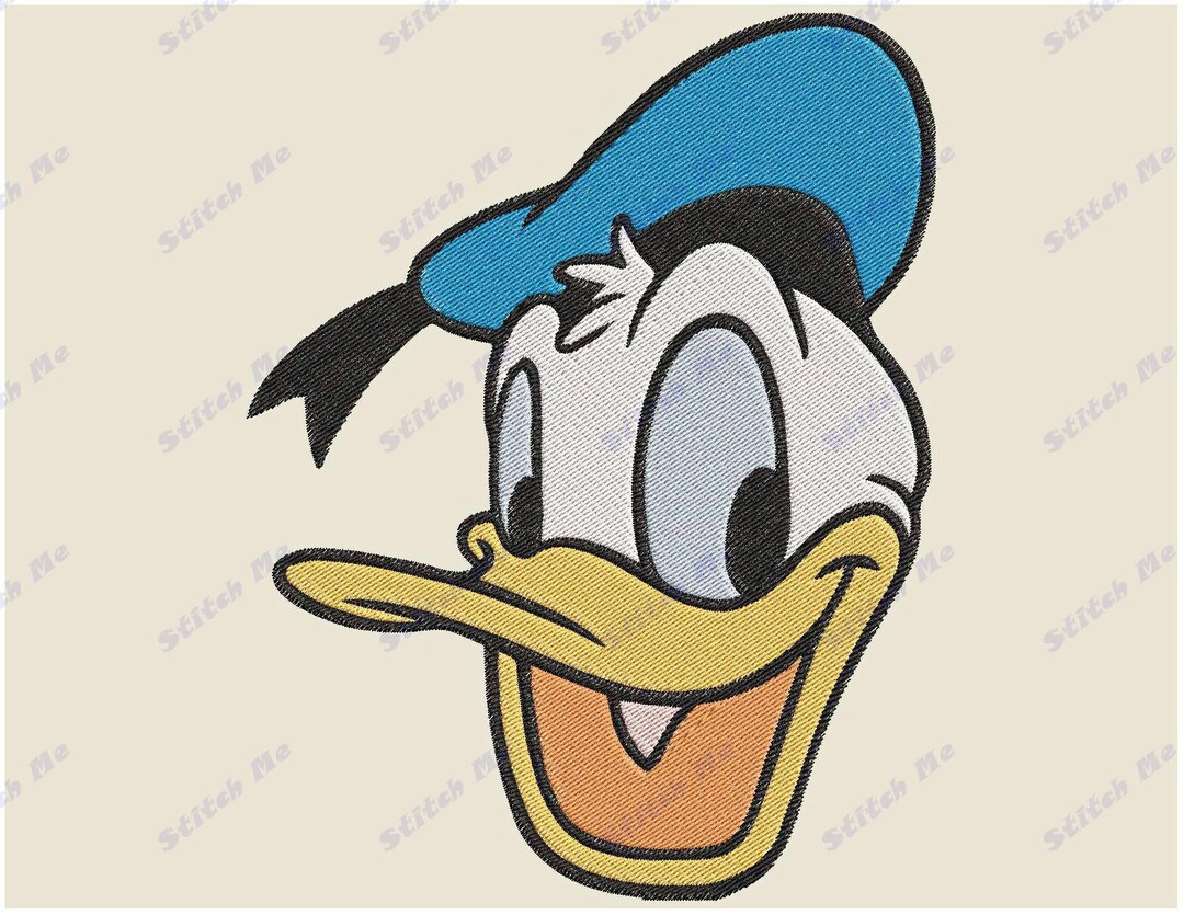 Donald Duck Gesicht gefüllt 01 Stickmuster sofort-Download - Etsy.de