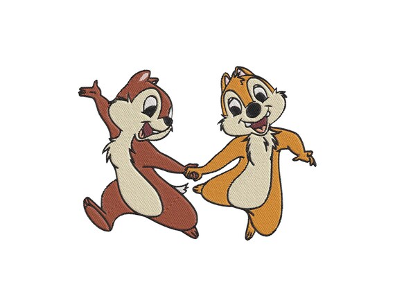 Chip and Dale Fill 05 Embroidery Design Instant Download - Etsy