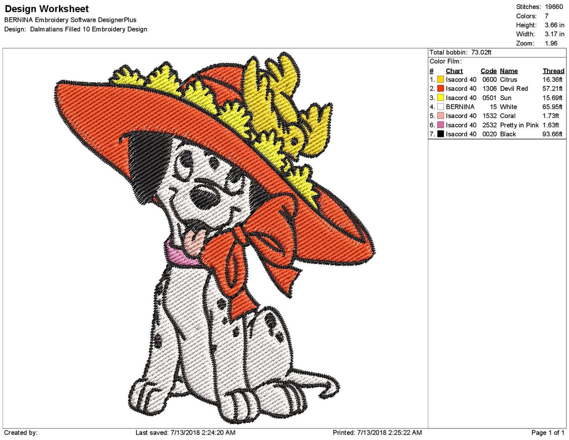 Dalmatians Filled 10 Embroidery Design Instant Download - Etsy