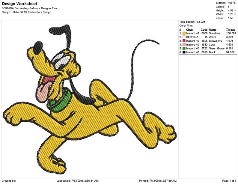 Pluto Fill 09 Embroidery Design Instant Download - Etsy