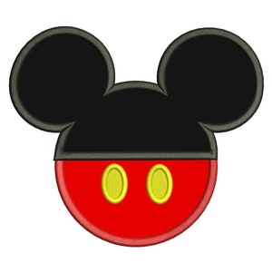 Mickey Mouse Ears Applique Design 3 Sizes - Instant Download - Etsy