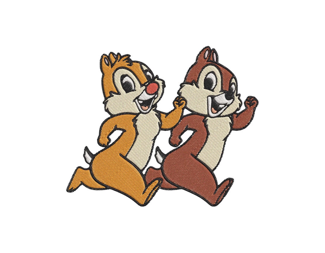Chip and Dale Fill 10 Embroidery Design - Instant Download - Etsy