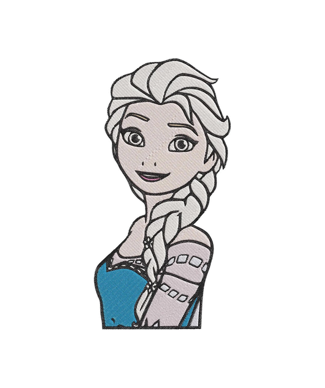 Elsa Frozen Fill 02 Embroidery Design - Instant Download - Etsy