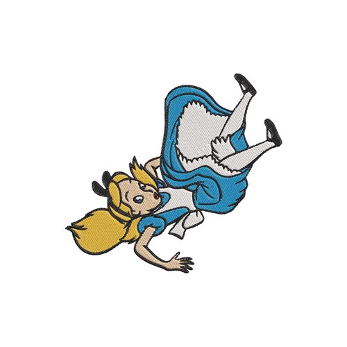 Alice in Wonderland Machine Embroidery Design - Etsy