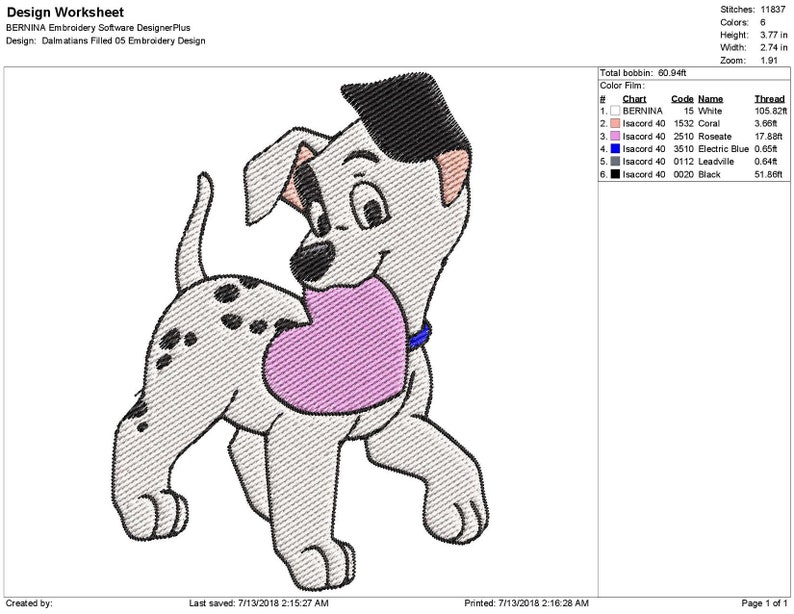 Dalmatians Filled 05 Embroidery Design Instant Download - Etsy