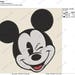 Classic Mickey Mouse Face Filled 06 Embroidery Design - Instant ...