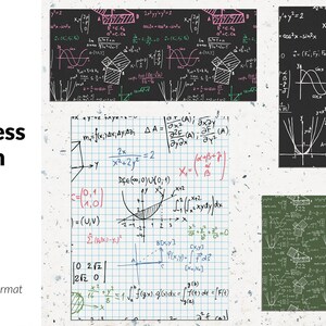 Math Love Mathematic Digital Papers Scrapbooking Paper Digital ...