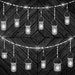 Hanging Lights With Mason Jars, Bokeh String Lights Clipart, Sparkle ...
