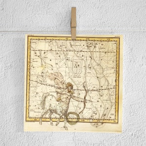 Antique Map Digital Paper, Old Star Map Backgrounds, Astrology Images ...