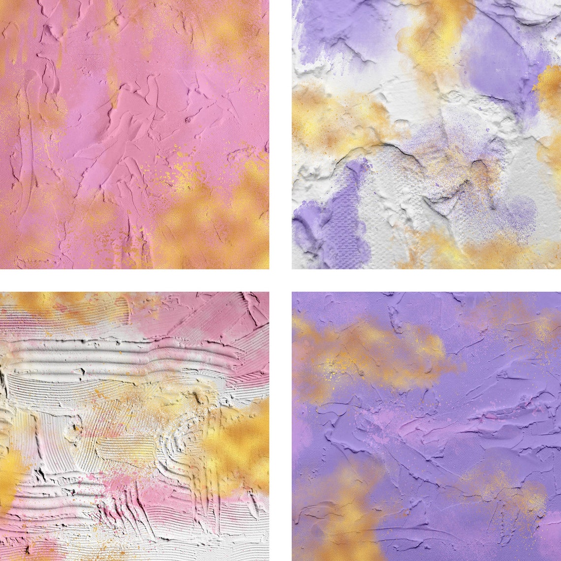 Gold Dust & Powder Digital Paper, Abstract Paint, Texture Pack ...