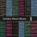 Golden Sheet Music, Vintage Sheet Music Digital Paper, 8,5x11 Inches ...