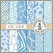 Baby Boy Safari Digital Paper, Blue Animal Print, Blue Safari ...
