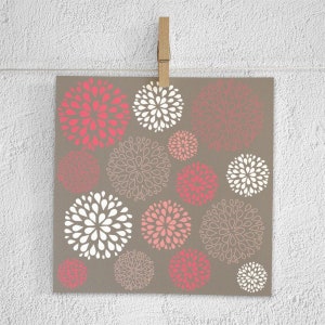 Dahlia Digital Paper Floral Paper Flower Patterns Digital Scrapbooking ...