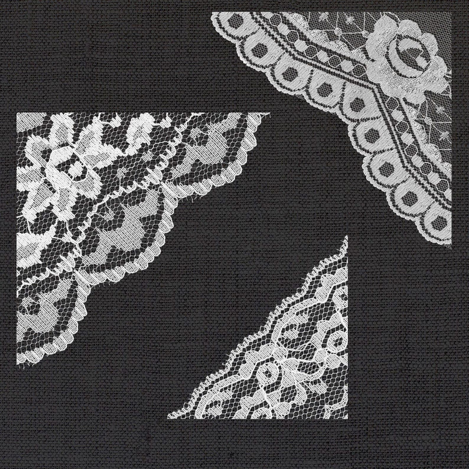 White Lace Corners Clipart Lace Corner Borders Lace Clipart - Etsy