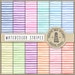 Bold Line, Watercolor Stripes Digital Paper, Watercolor Backgrounds ...